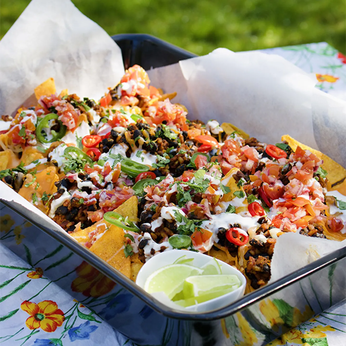 Nachos with oat rice and salsa - Fazer Willja