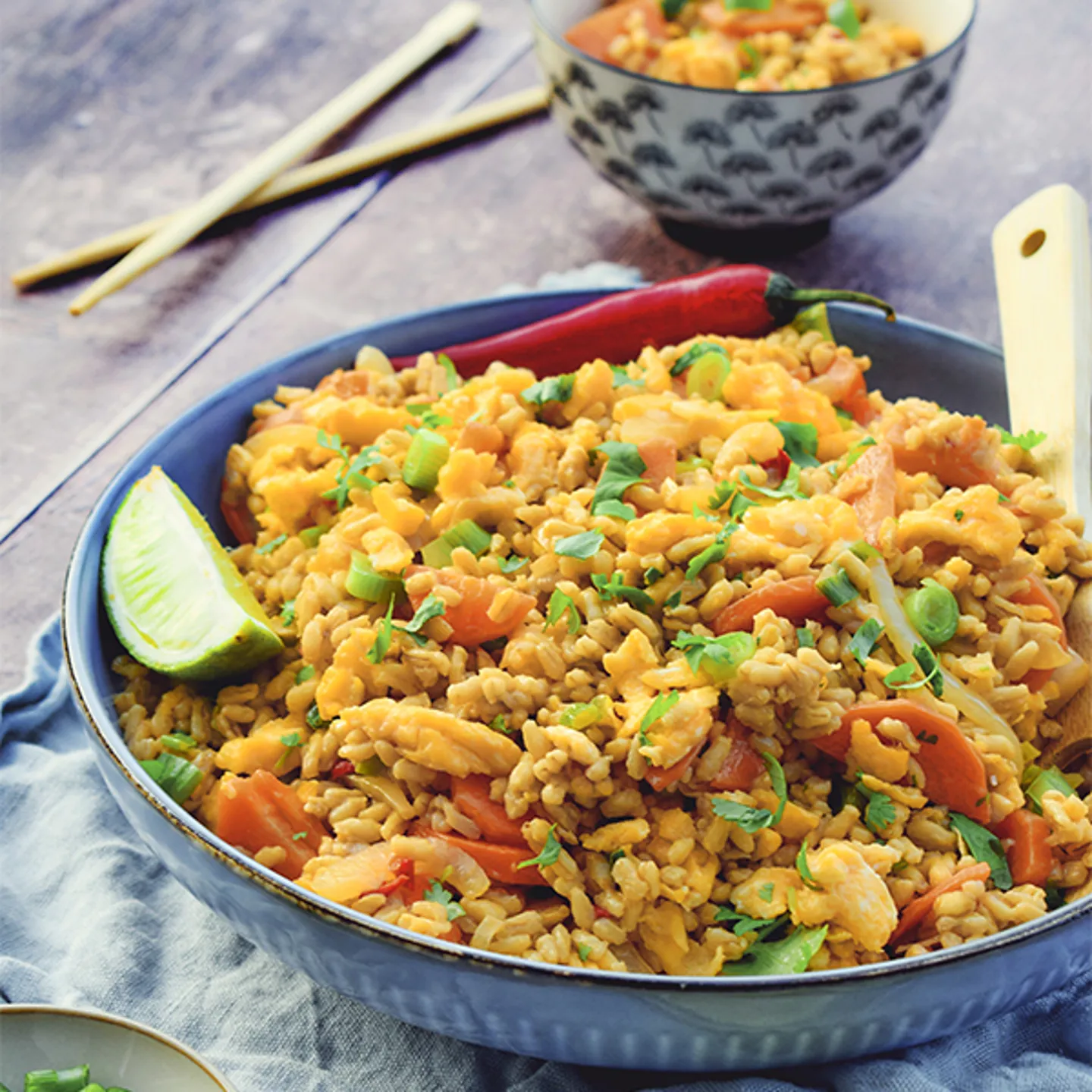 Asian styled fried oat rice - Fazer Willja
